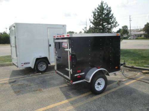 Enclosed Black 4' x 6' American Hauler Cargo Trailer | Advantage Trailer